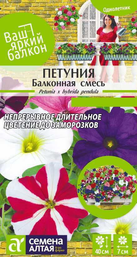 Петуния Балконная, смесь окрасок – купить в питомнике по цене 74 ₽ с ...